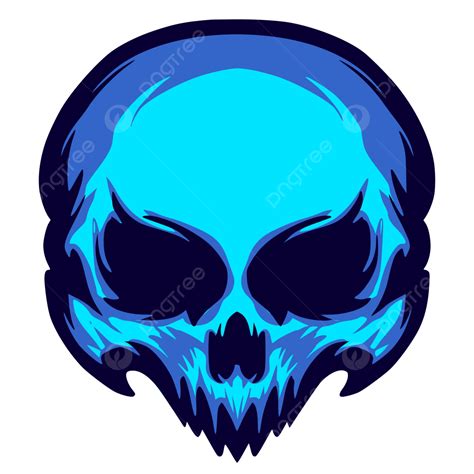 Ilustración Cabeza Cráneo Logo Mascota Arte Vector Png Cráneo