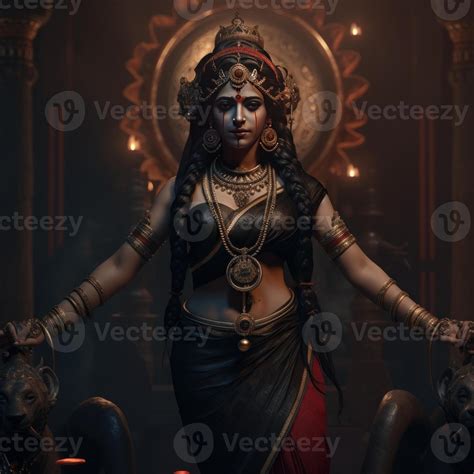 Kali Mata Goddess Of Austerity Portrait Stock Photo At Vecteezy