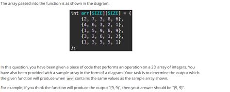 Solved Define Size Assume That Arr Is An Array Chegg