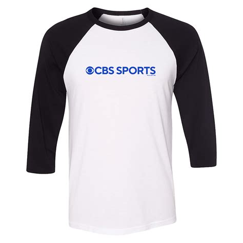 Cbs Sports Logo T Shirt De Baseball Du Logo 34 à Manches Paramount Shop