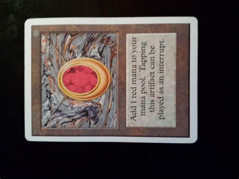 Just Bought A Mox Ruby Vintage Type 1 The Game Mtg Salvation