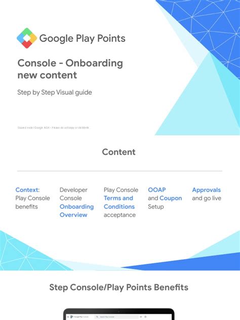 Onboarding Walkthrough Play Points Play Console India Pdf