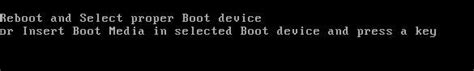 help reboot and select proper boot device r proxmox