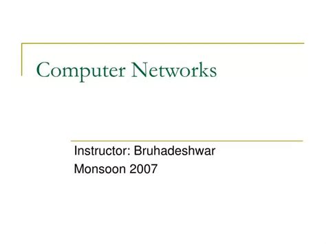 PPT Computer Networks PowerPoint Presentation Free Download ID