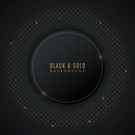 Dark Background With Golden Halftone Effect Vector Vector Art At Vecteezy