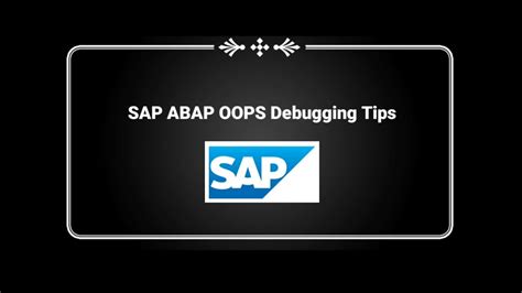 Sap Abap Oop Debugging Tips Tcode Se24 Youtube