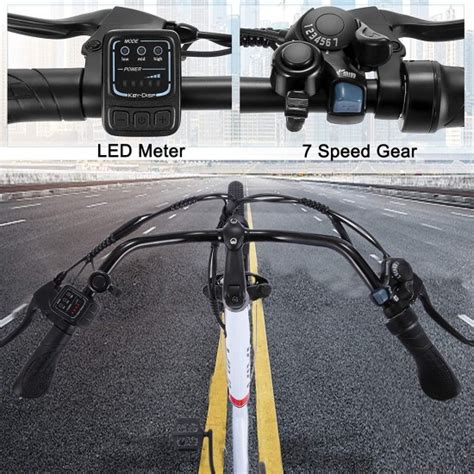 26″ Electric Cruiser Bike350w Electric Bikecity Ebike With Removable