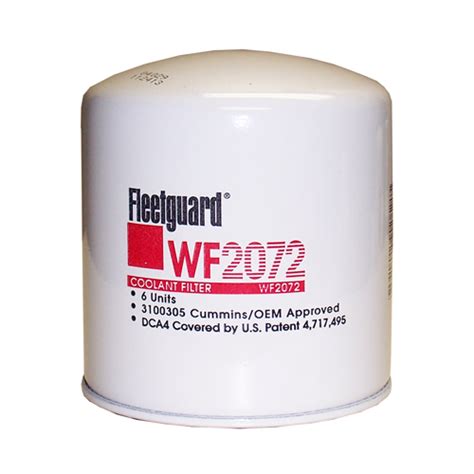 Fleetguard WF2072 Coolant Water Filter Seaboard Marine