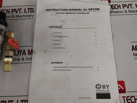 Controls Epcon Electro Pneumatic Controller Aeliya Marine