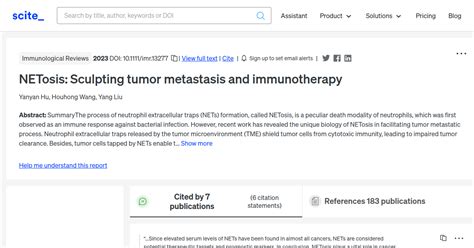Netosis Sculpting Tumor Metastasis And Immunotherapy