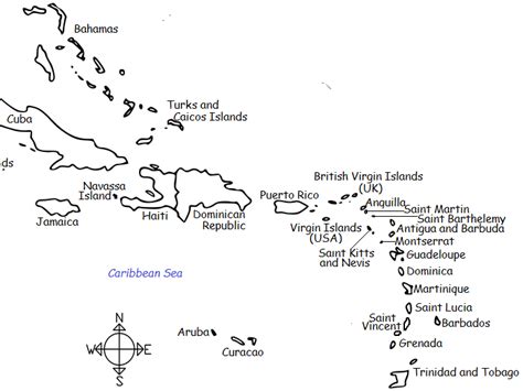 The Caribbean Printable Map And Word Search Puzzle Activity Teaching Resources