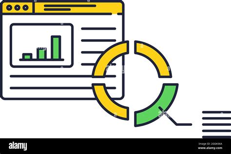 Startup Analysis Graph Info Chart Statistic Icon Stock Vector Image