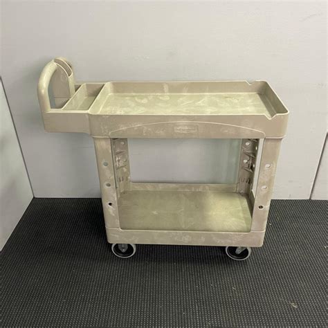 Rubbermaid Heavy Duty Two Shelf Utility Carts Sold Canterbury Used