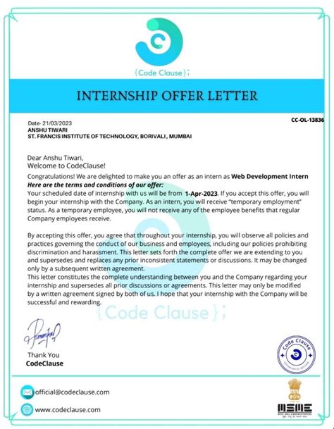 Anshu Tiwari On Linkedin Webdevelopment Codeclause Intern