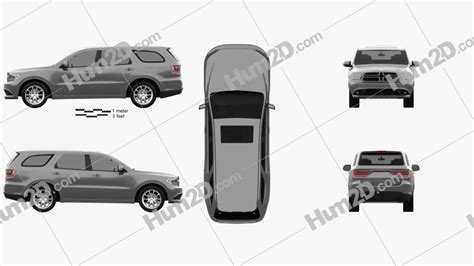 Dodge Durango Rt 2014 Blueprint In Png Download Vehicles Clip Art Images