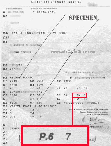 Décrypter 62 imagen ou trouver la puissance fiscale sur une carte