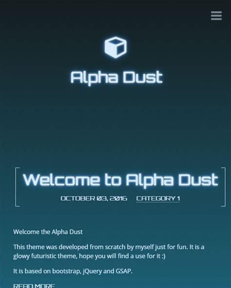 Alpha Dust Hexo Theme