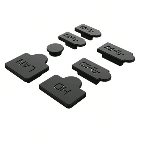 7 יחידות פקקי אבק סיליקון תואמים ל Ps5 Pro Ps5 Slim קונסולות משחק