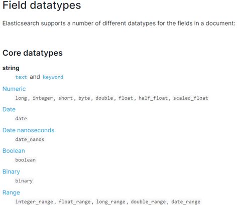 Elasticsearch73学习九 Mapping核心数据类型及dynamic Mapping 旧市拾荒 博客园