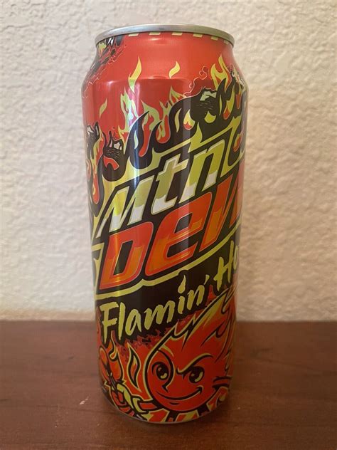 Mountain Dew Flamin Hot Limited Edition Mtn Dew Can IN HAND For Sale PlusModels