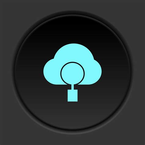 round button icon database server search button banner round badge