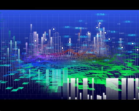 Abstract Futuristic Concept Of Color Polygonal Formes Big Data