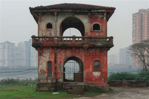 Construction Workers Installing Metal Framework On Rooftop For Structural Support And Safety