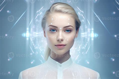 Ai Generated Face Recognition Process Modern Technology Light Colors Soft Light 38057488