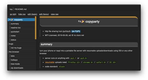 Github Bsci83 Copyparty Portable File Server With Accelerated