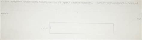 Solved Answer Chegg
