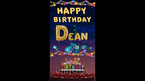Happy Birthday Dean Youtube