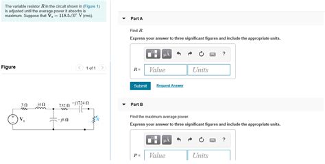 Solved The Variable Resistor R In The Circuit Shown In