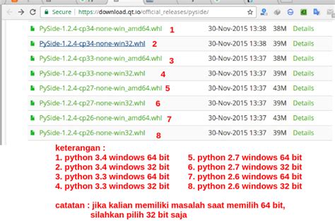 Cara Install Pyside Di Python 3 Dan 2 ~ Belajar Python