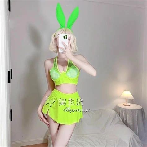 00 Bar Dj Girl Group Fluorescent Color Gogo Collar Stage Costume