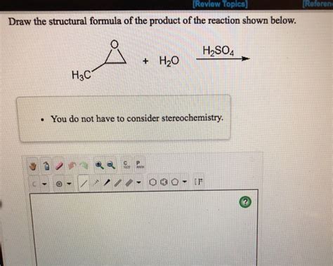 Solved Draw The Structural Formula Of The Product Of The Chegg