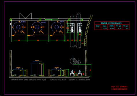 Water Pump Room In Dwg 16354 Kb Cad Library