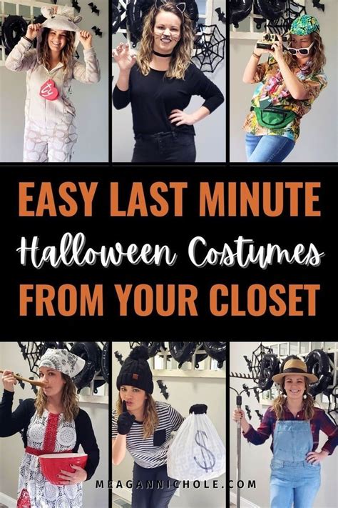 Easy Last Minute Halloween Costumes From Your Closet Womens Halloween Cost Easy Halloween