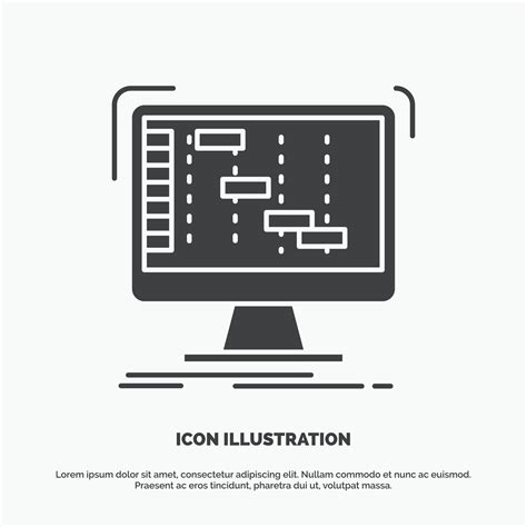Ableton Application Daw Digital Sequencer Icon Glyph Vector Gray Symbol For Ui And Ux