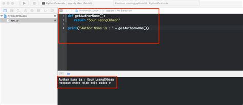 Building And Running Python Scripts With Xcode 8 By Sour Leangchhean
