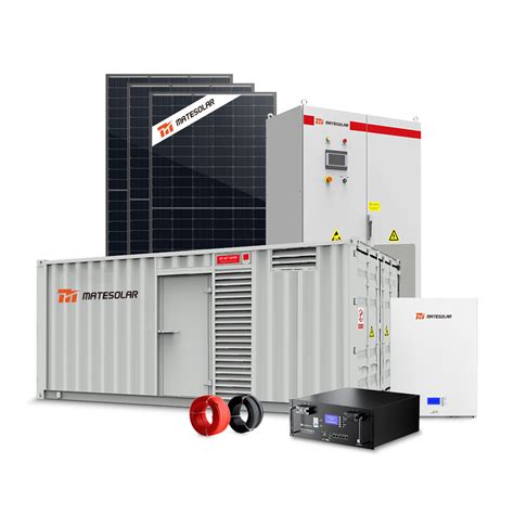 Off Grid Solar System Commercial 50kw 100kw Hybrid Energy Storage