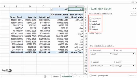 ادخال بيانات اكسل Excel كل 10صفحات وعمل الجداول المحورية خمسات