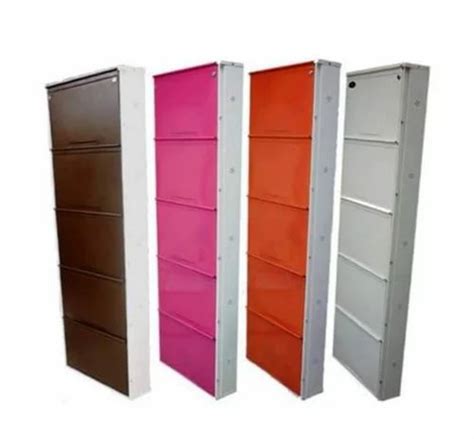 Mild Steel Powder Coated Tier Wall Mounted Metal Shoe Rack At
