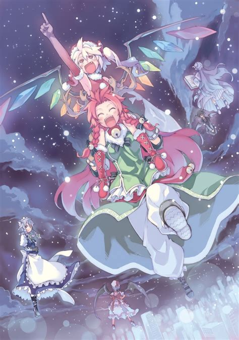 東方【フランドール・スカーレット紅美鈴十六夜咲夜小悪魔パチュリー・ノーレッジレミリア・スカーレット】 壁紙