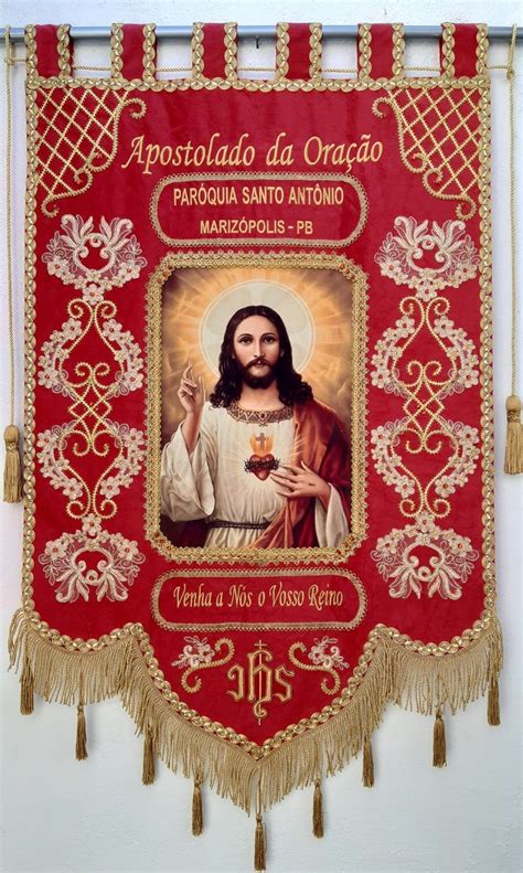 Estandarte do Apostolado da Oração Jesus Flag