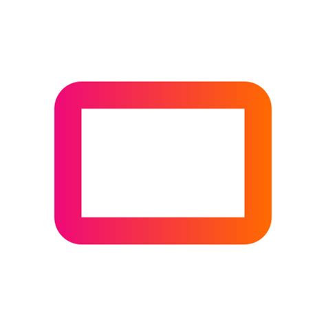 Recatngle Generic Gradient Outline Icon