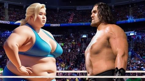 Wwe 2k24 Full Match The Great Khali Vs Fat Girl Smackdown Live