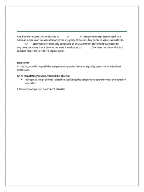 Assignment Vs Equality Operator In C Pdf