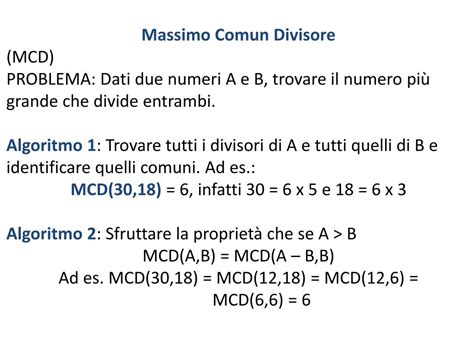 Ppt Massimo Comun Divisore Mcd Powerpoint Presentation Free Download Id2124416