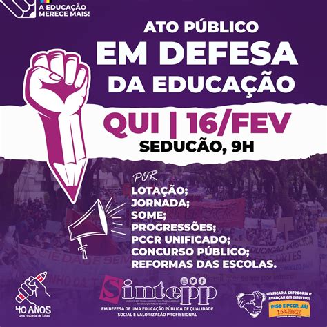 1602 Ato Em Defesa Da Educação Pública Sintepp