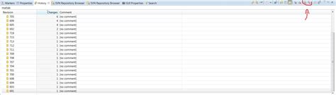 eclipse why subversive is not displaying complete svn revision